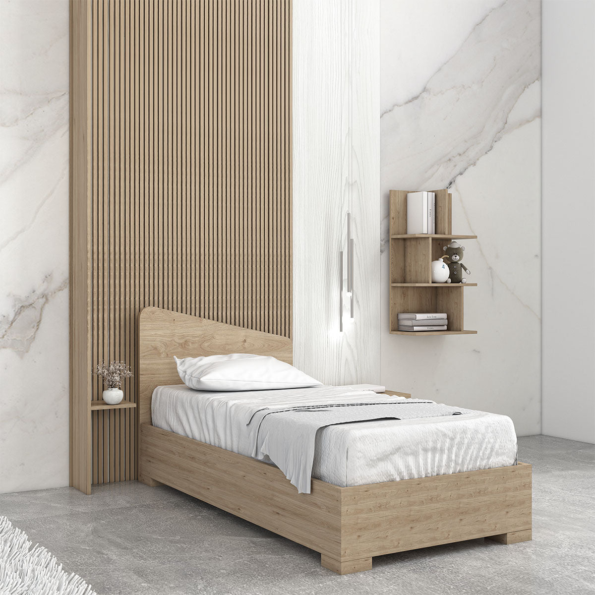 Letto Luna con contenitore , letto singolo, piazza e mezza e ...